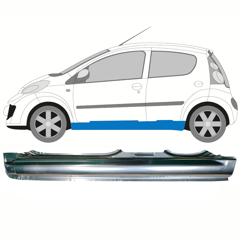 Full sill repair panel for Citroen C1 2005-2012 / Left 8651