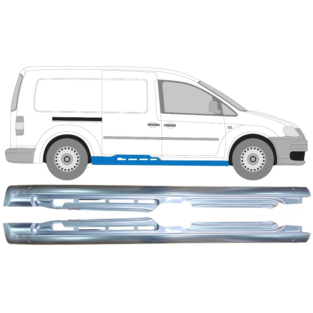 Full sill repair panel for Volkswagen Caddy 2004-2020 / Left+Right ...