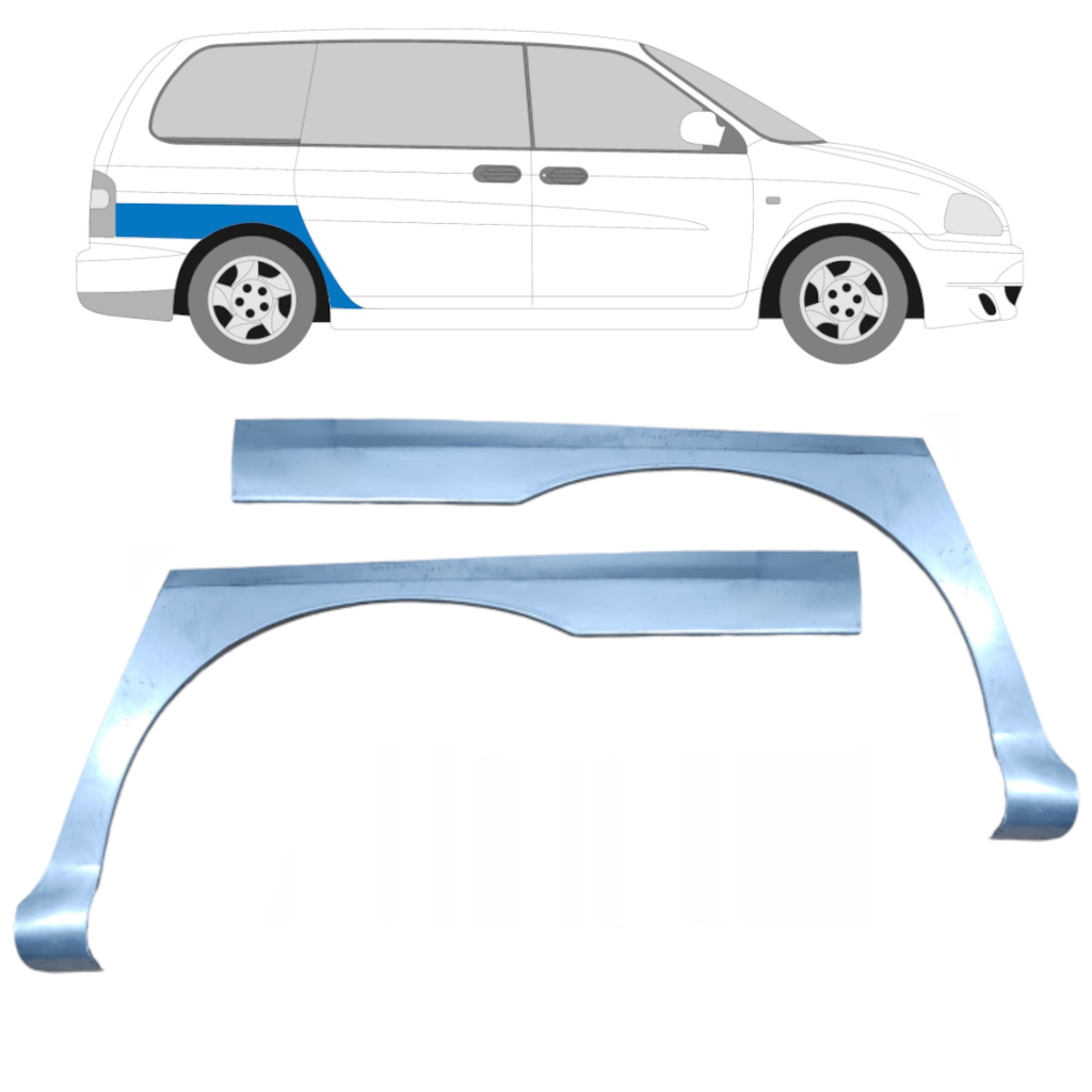 Rear wing repair panel for Kia Carnival 1998-2006 / Left+Right / Set 5198