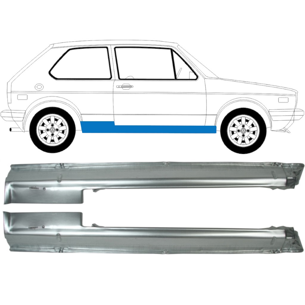 Vw Golf 1 1974- 3 Door Sill Repair Panel / Set