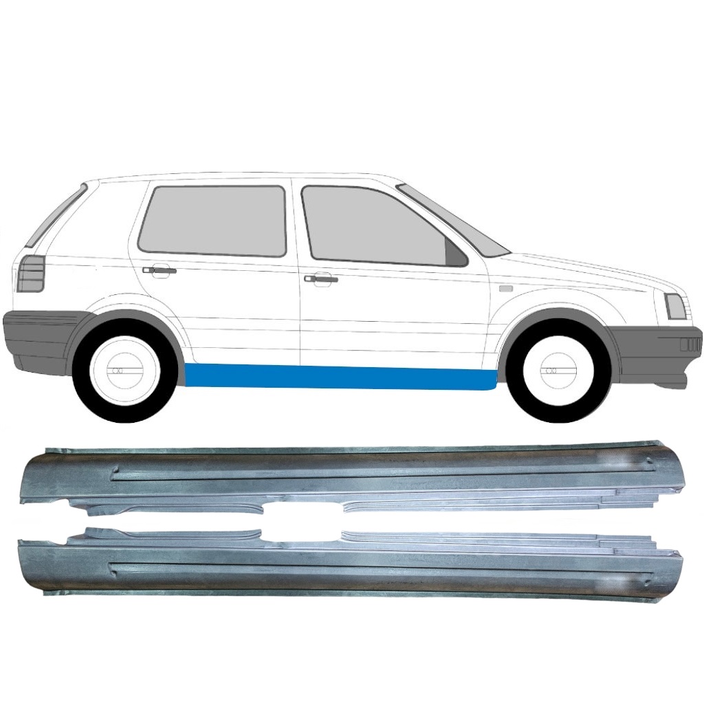 Full sill repair panel for Volkswagen Golf 3 1991-1998 / Left+Right ...