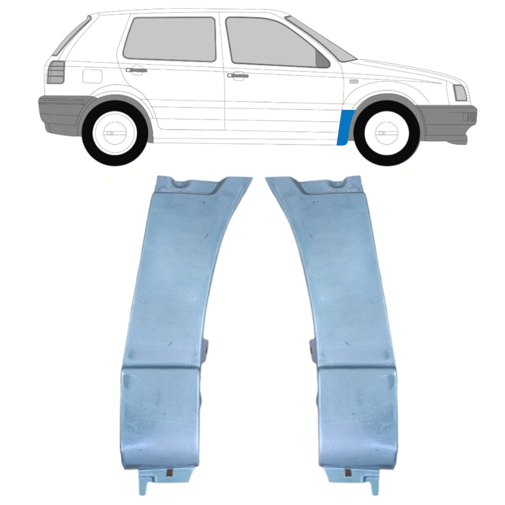 Front wing repair panel for Volkswagen Golf 3 1991-1998 / Left+Right ...