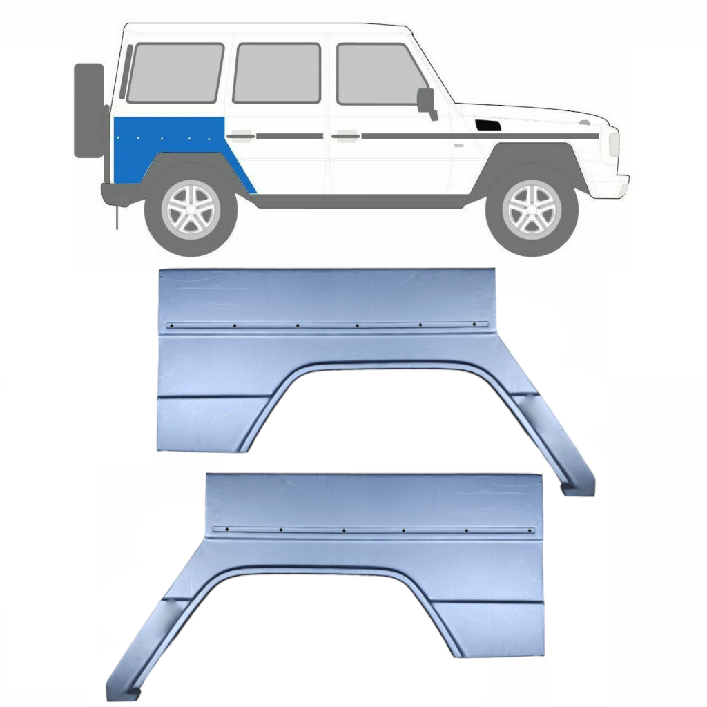 Rear wing repair panel for Mercedes G-Class W460 W461 W463 1979- / Left ...