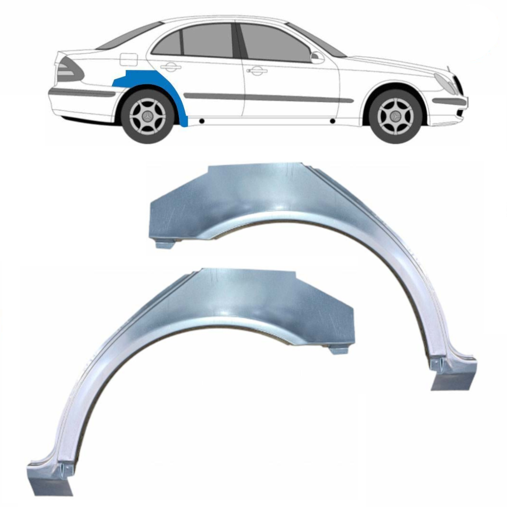 Rear wing repair panel for Mercedes E-Class W211 2002-2009 / Left+Right ...