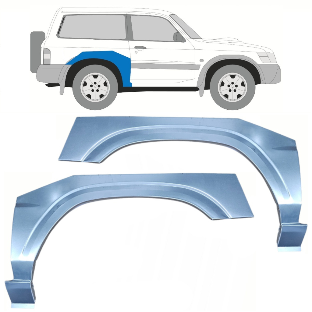 Rear wing repair panel for Nissan Patrol Y61 GY61 1997-2009 / Left ...