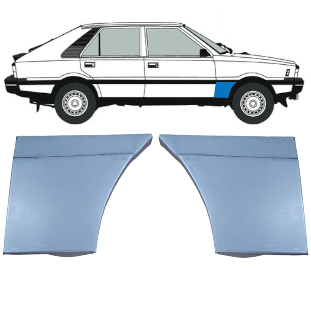 Front wing repair panel for FSO Polonez 1978-2002 / Left+Right / Set 12600