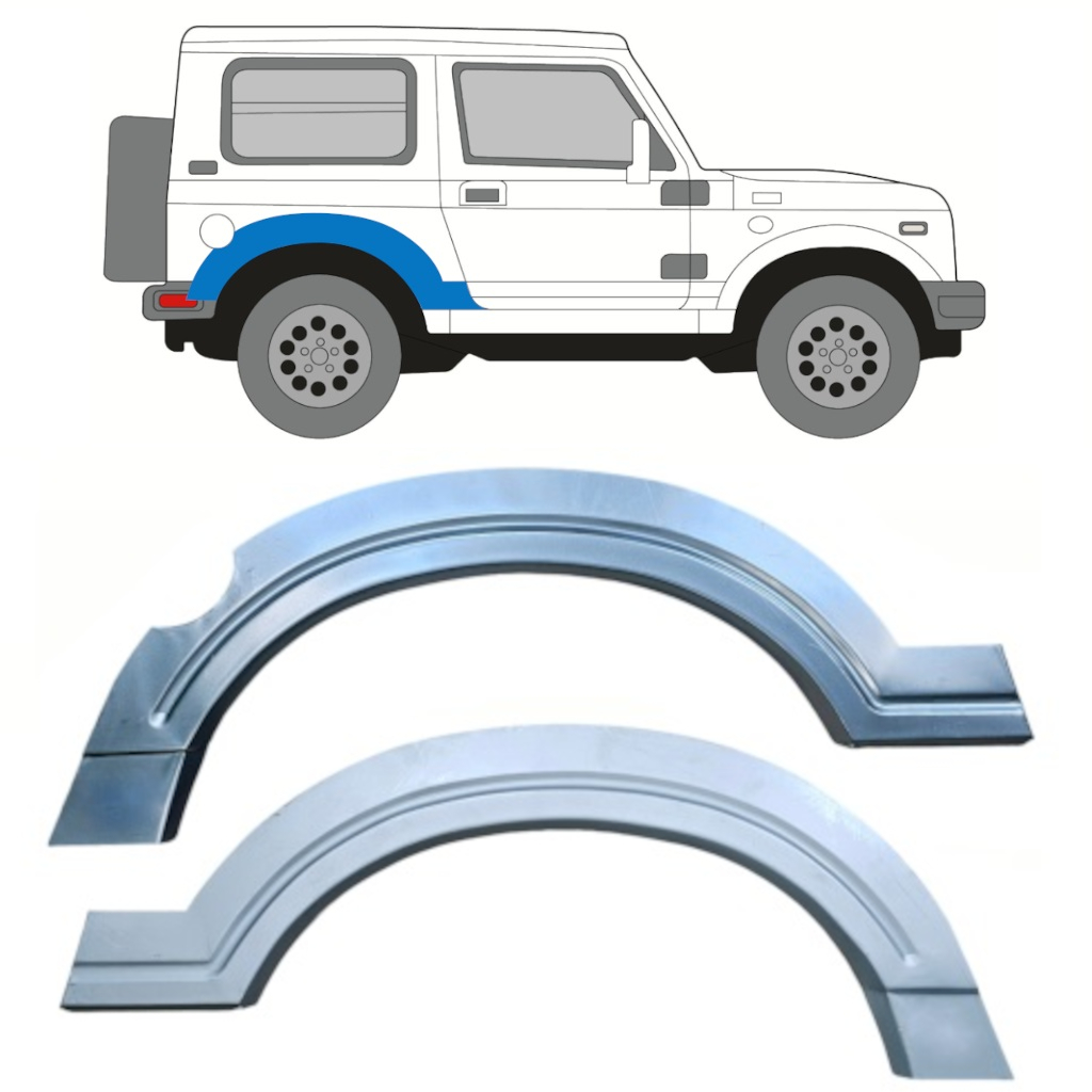 Rear wing repair panel for Suzuki Samurai 1981- / Left+Right / Set 10819
