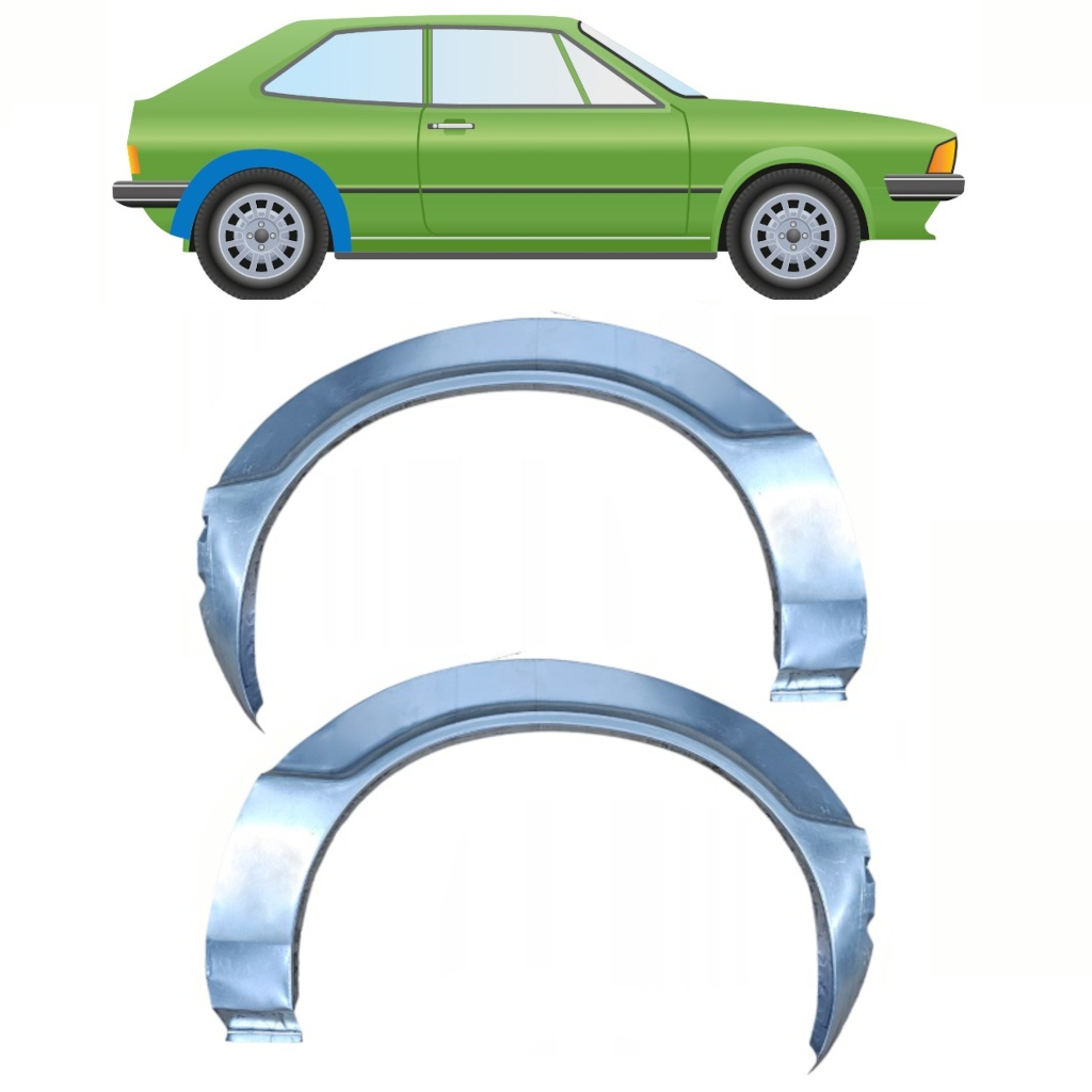 Rear wing repair panel for Volkswagen Scirocco 1974-1981 / Left+Right ...