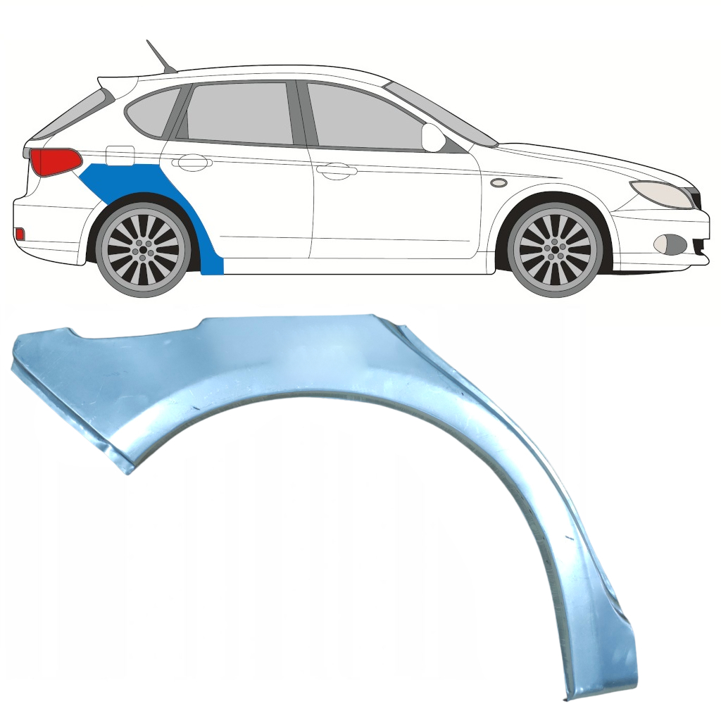 Rear wing repair panel for Subaru Impreza 2007-2013 / Right 7864