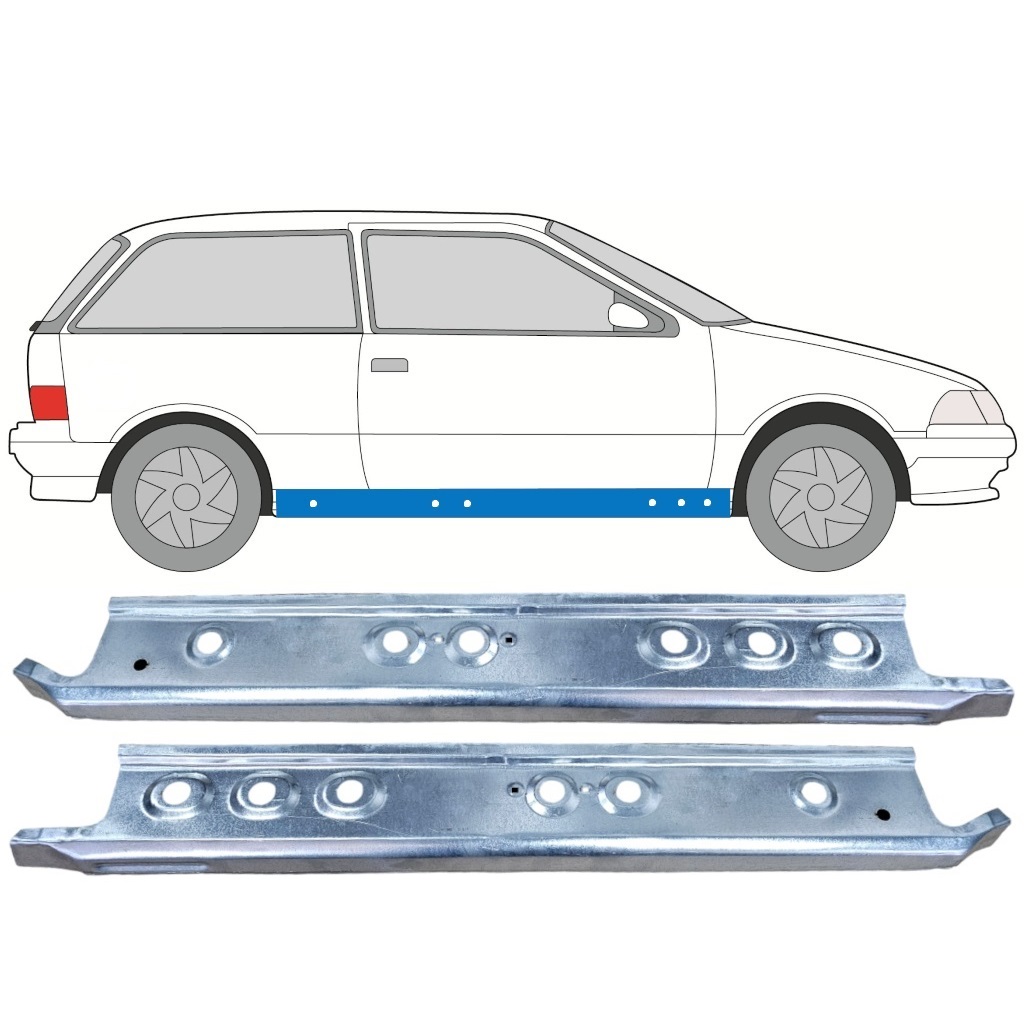 Inner sill repair panel for Suzuki Swift 1988-2004 / Left / Right / Set ...
