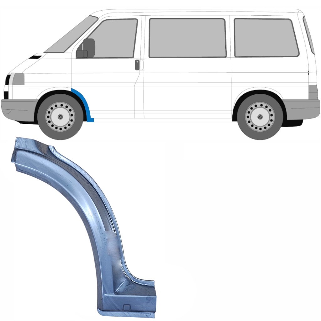 Vw T4 1990 2003 Front Wheel Arch Panel Left Vw T4 1990 2003 Front Wheel Arch Panel Left