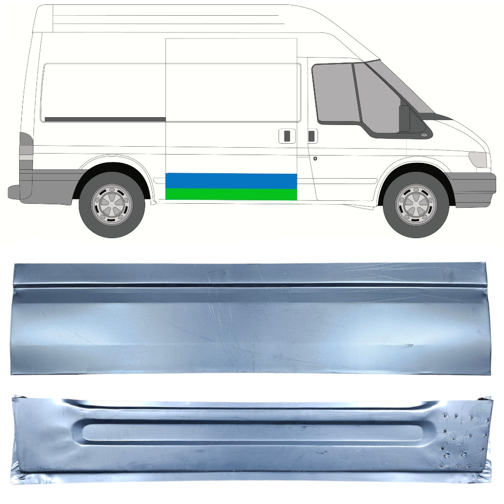 Outer lower sliding door repair panel for Ford Transit 2000-2013 ...