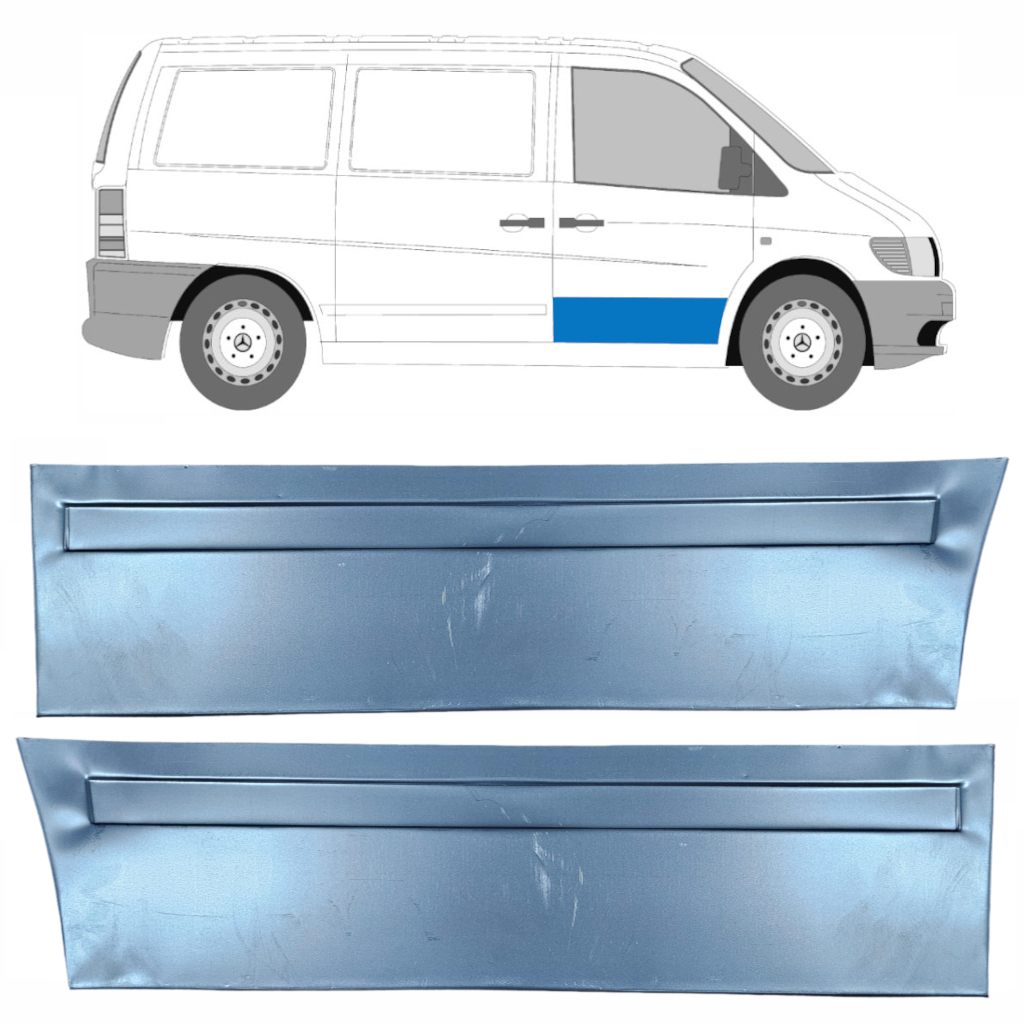 Front door skin repair panel for Mercedes Vito I W638 1996-2003 / Left ...