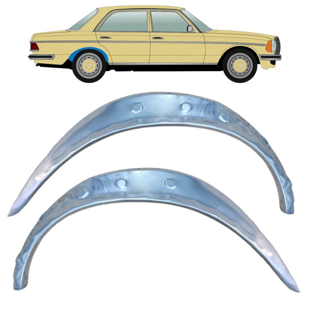 Inner rear wheel arch repair panel for Mercedes W123 1975-1985 / Left ...